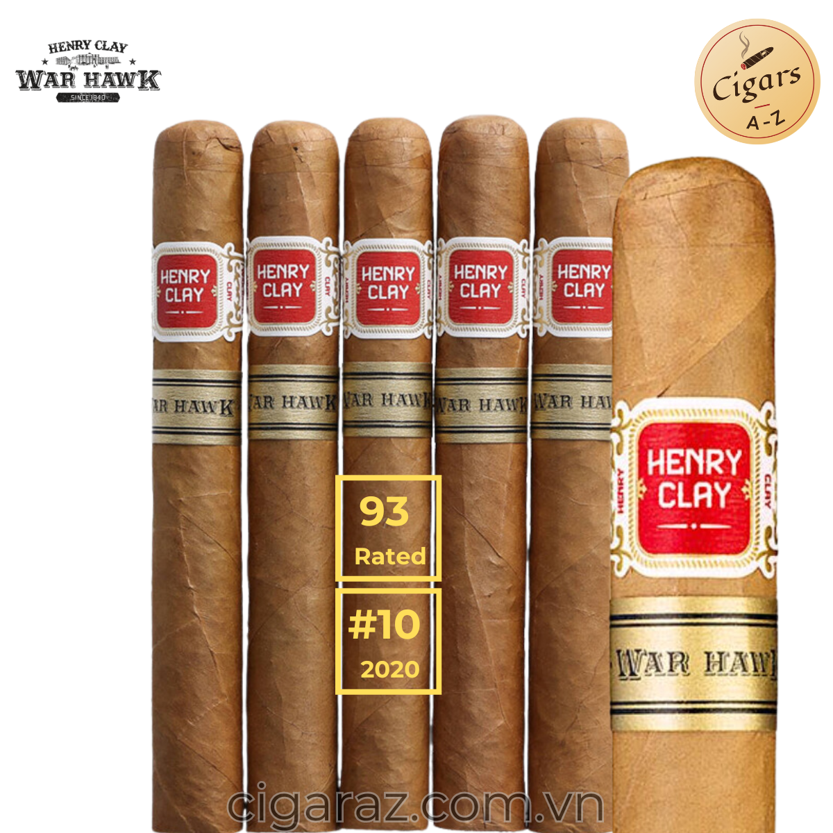 Henry Clay War Hawk Toro 6" x 50 (Gói 5 điếu) - Cigars A-Z